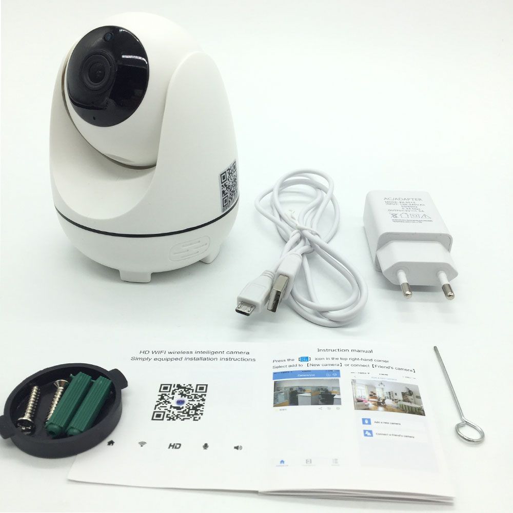 Auto Tracking 1080P WIFI Camera 360 Degree Two Way Audio 2MP Automatic ...