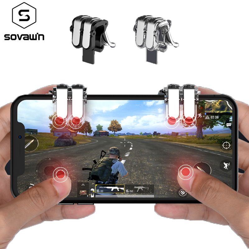 Mobile Phone Gaming Trigger Fire Button Aim Key Button L1 R1 Shooter