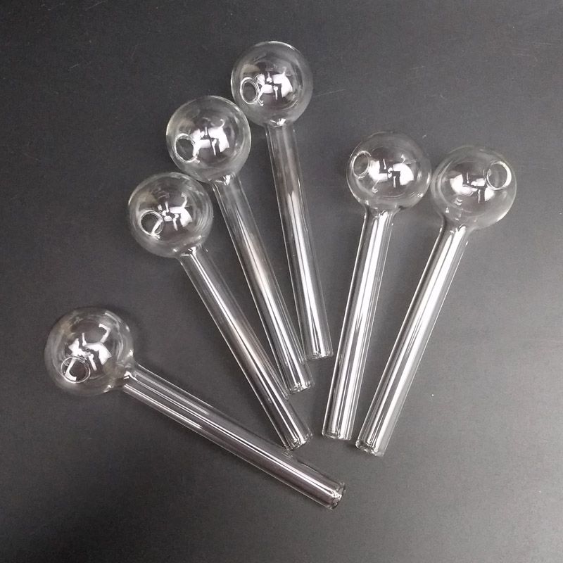 110mm Pyrex Glass Oil Burner Smoking Handle Pipes Oil Burner Glass Pipe ...