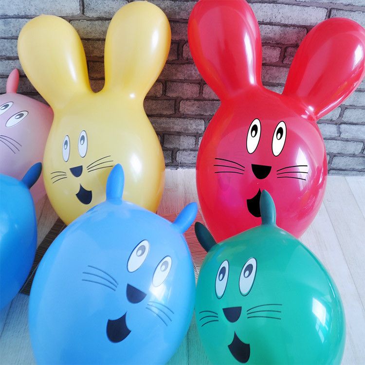 Inflatable Balloons Balls for Favor Animal Shape Expression Latex Party ...