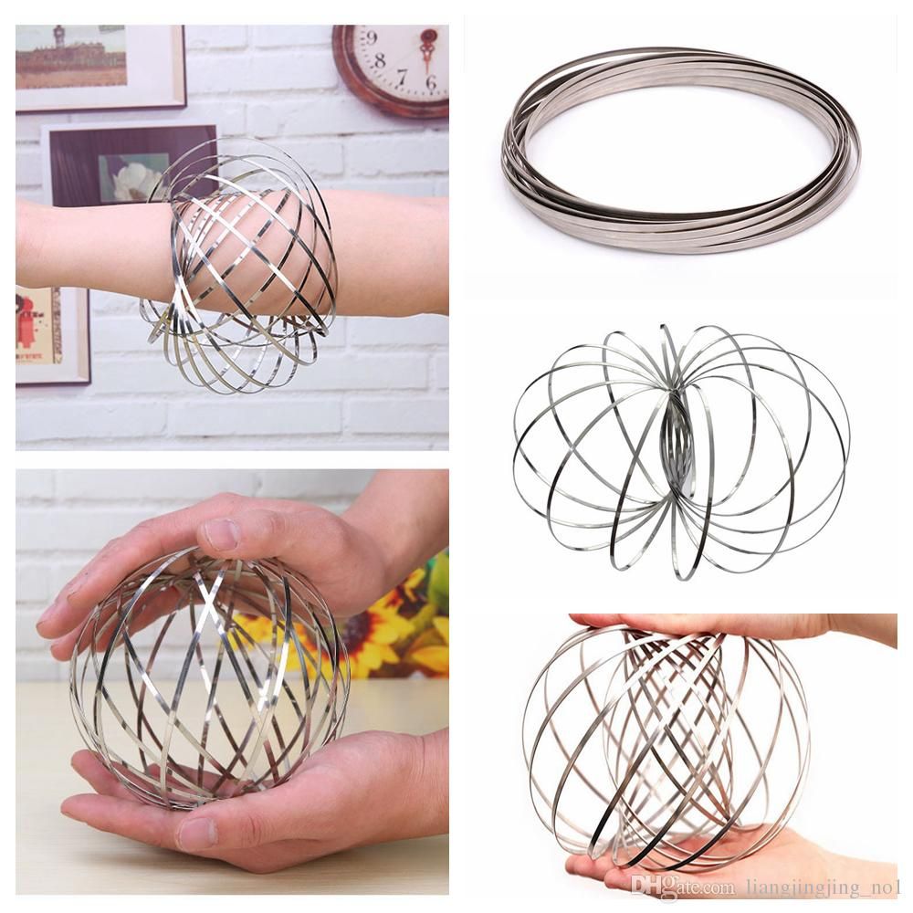 2021 Flowtoy Amazing Flow Ring Toys Kinetic Spring Toy Funny Outdoor ...