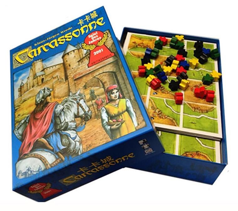 Carcassonne Board Game 2 5 Players With Cards Game For Party Family ...