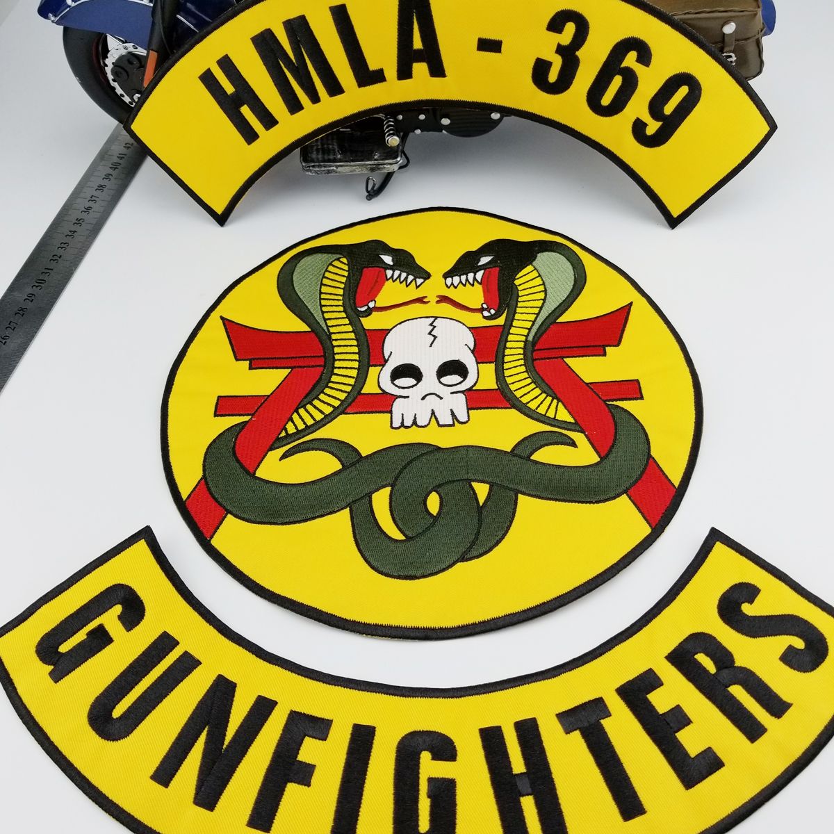 2020 HOT SALE 369 GUNFIGHTERS COBRA SKULL MOTORCYCLE COOL LARGE BACK ...