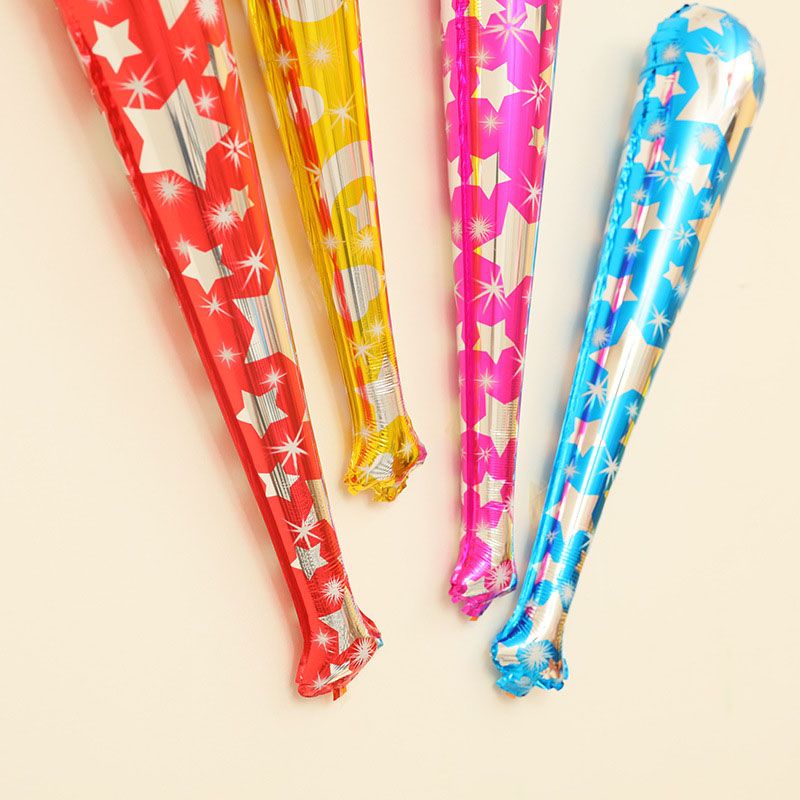 Baseball Bat Aluminum Foil Balloons Toys Party Cheering Stick Blow Bar ...
