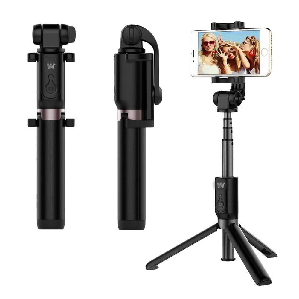 Wireless Bluetooth Selfie Stick Tripod 360 Rotation Remote Control