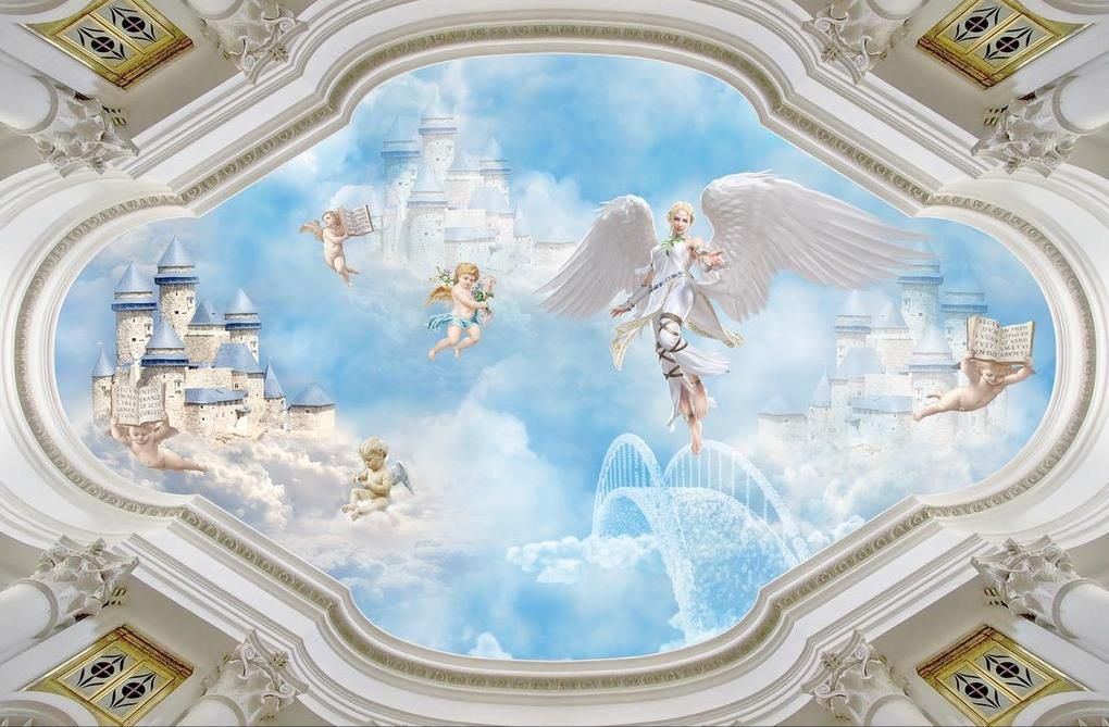 Photo Wall Murals Wallpaper Angels Heaven Heaven Zenith Murals 3d ...