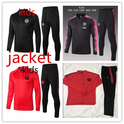 2019 New Kids Psg Jordam Jacket Kit Tracksuit 1819 PSG Kids Maillot De ...