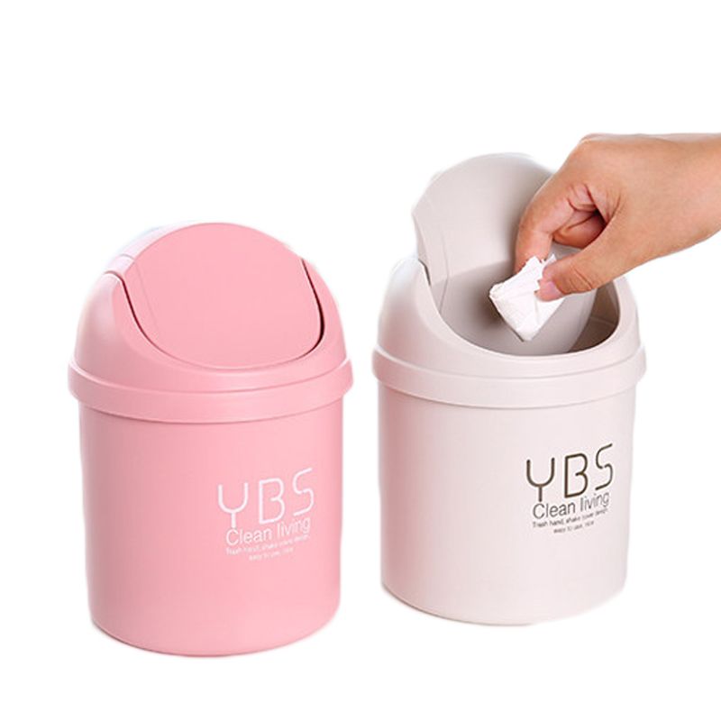 2021 Cute Mini Small Waste Bin Desktop Garbage Basket Table Home Office ...
