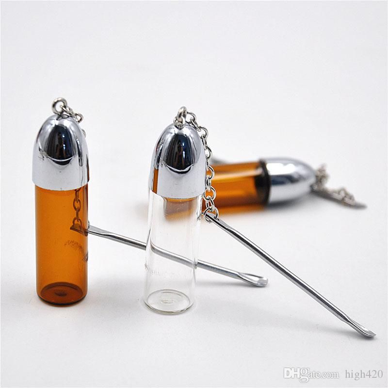 2020 Glass 57MM Bullet Rocket Snuff Snorter Dispenser Bullet Rocket ...