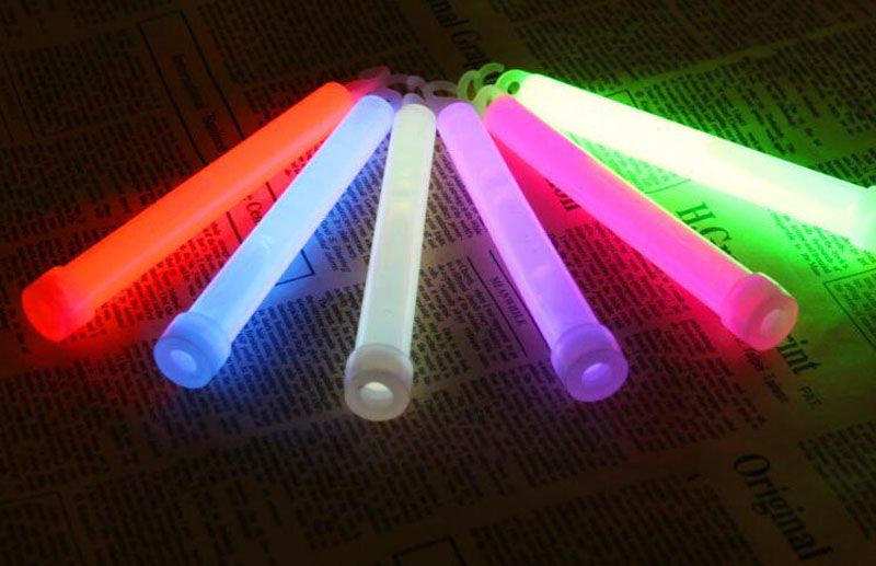 6 Inches Fluorescent Glow Stick Light Stick Premium Bright Glowing Neon ...