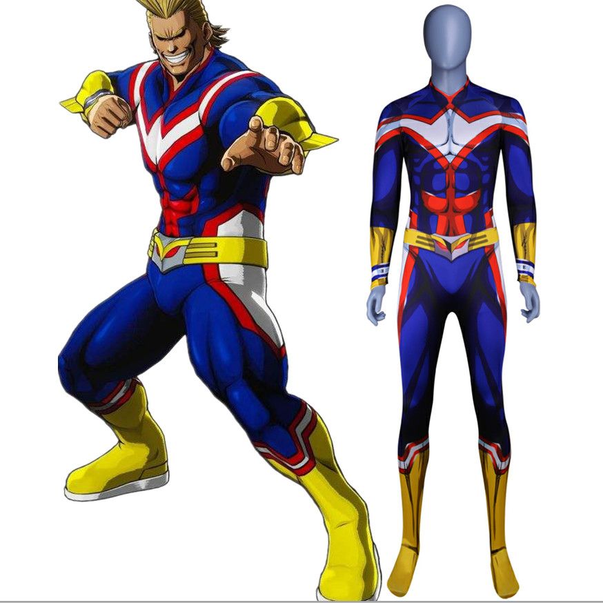 My Hero Academia All Might Costume 3D Original Movie Man Superhero ...