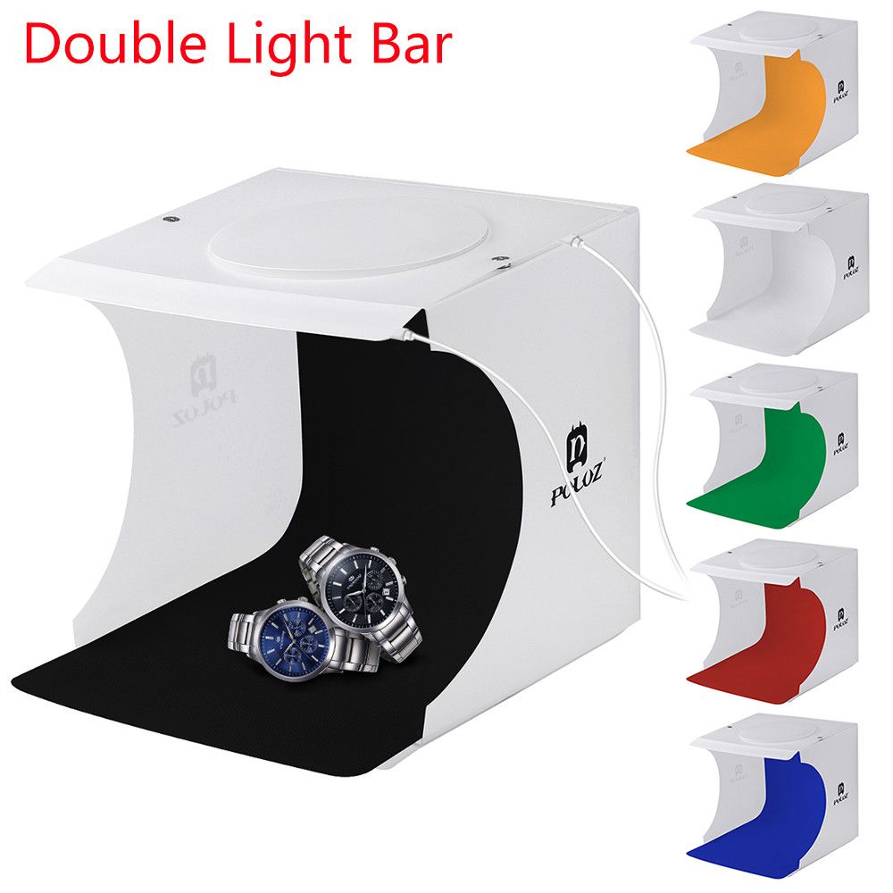 2020 Mini Light Box Double LED Light Room Photo Studio Photography ...