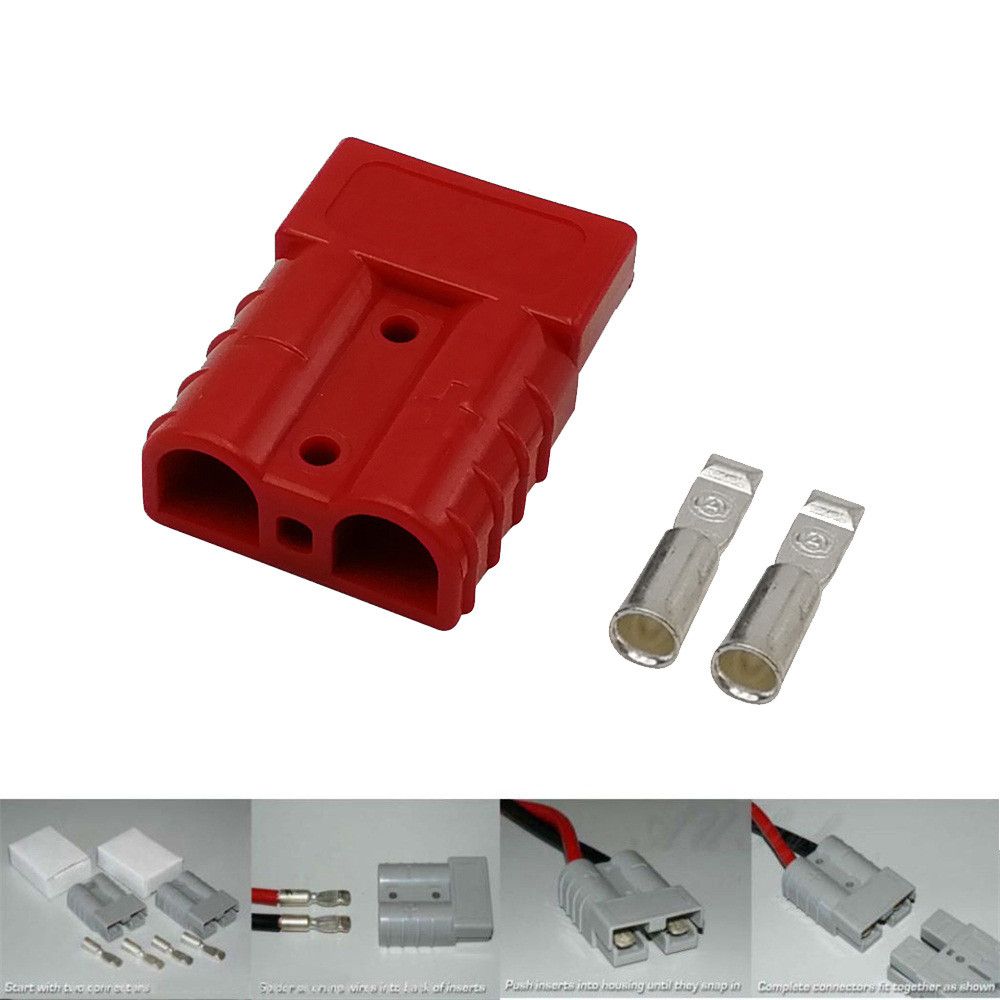 1 Pack 50 Amp Anderson Plug Connector Two Pole Double Pole Solar ...