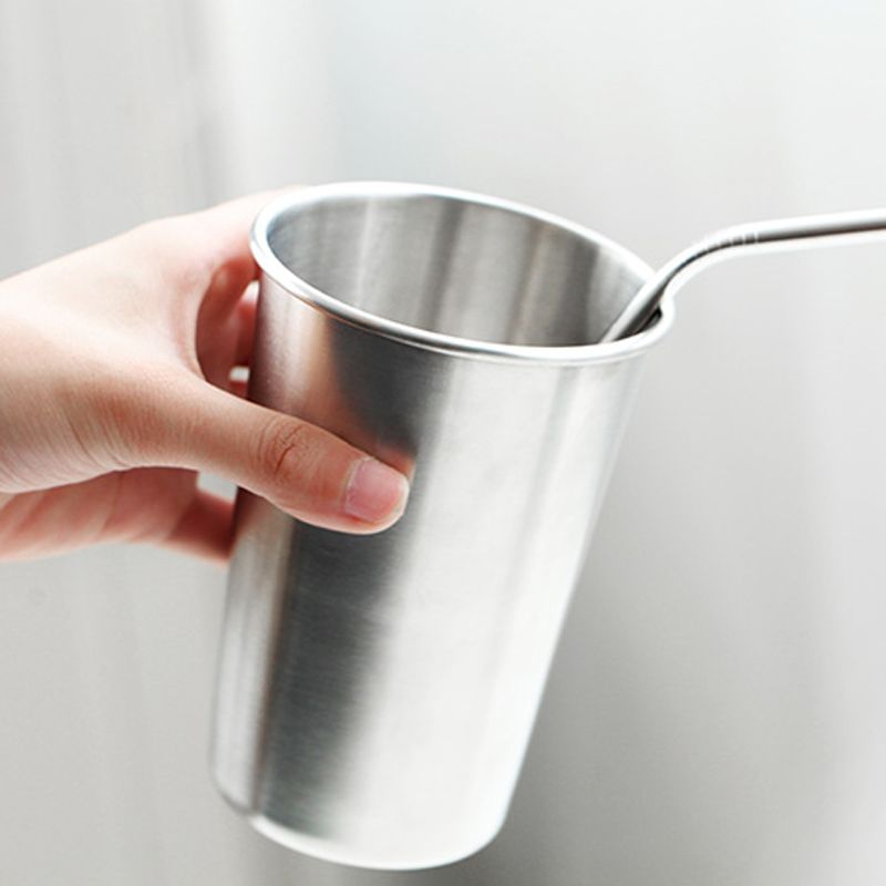 475ml Stainless Steel Beer Cups Large Metal Drop Resistance Water Juice ...