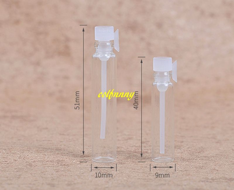 1ml 2ML Glass Trial Perfume Bottle Mini Sample Vials Bottles Empty ...