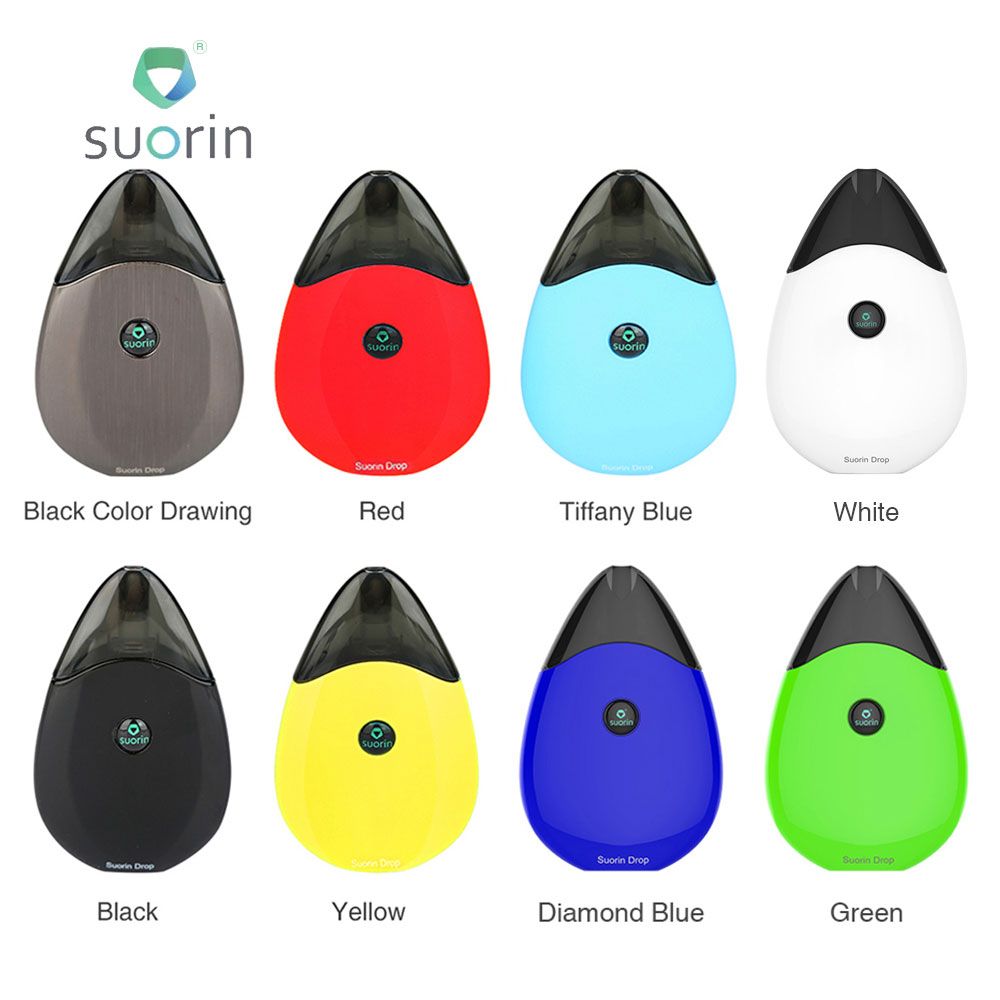 Suorin Drop Starter Kit All-in-one Style Vaping Kit Consisting of 2ml ...