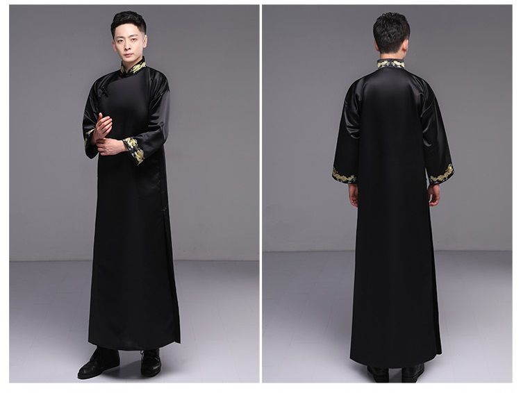 Discount New Traditional Chinese Costume Men Cheongsam Embroidered Gown ...