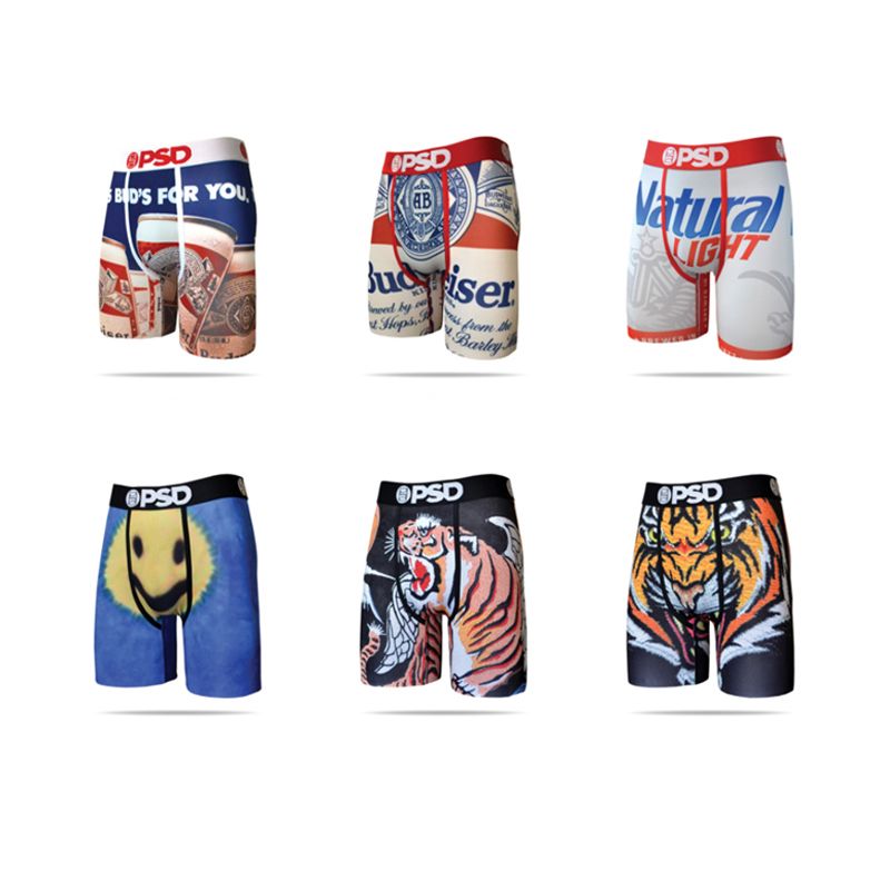 2020 Random Styles PSD Underwear Men Unisex Boxers Breif Pattern Sports ...