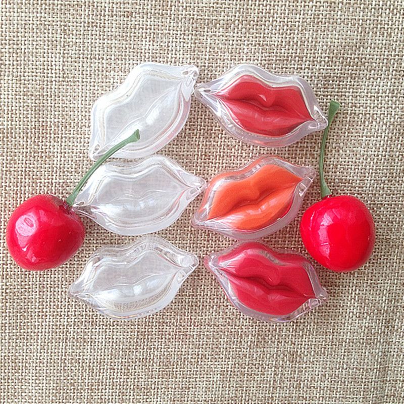 5G Elegant Clear Lip Shape Lipstick Container DIY Lip Balm Sub Box ...