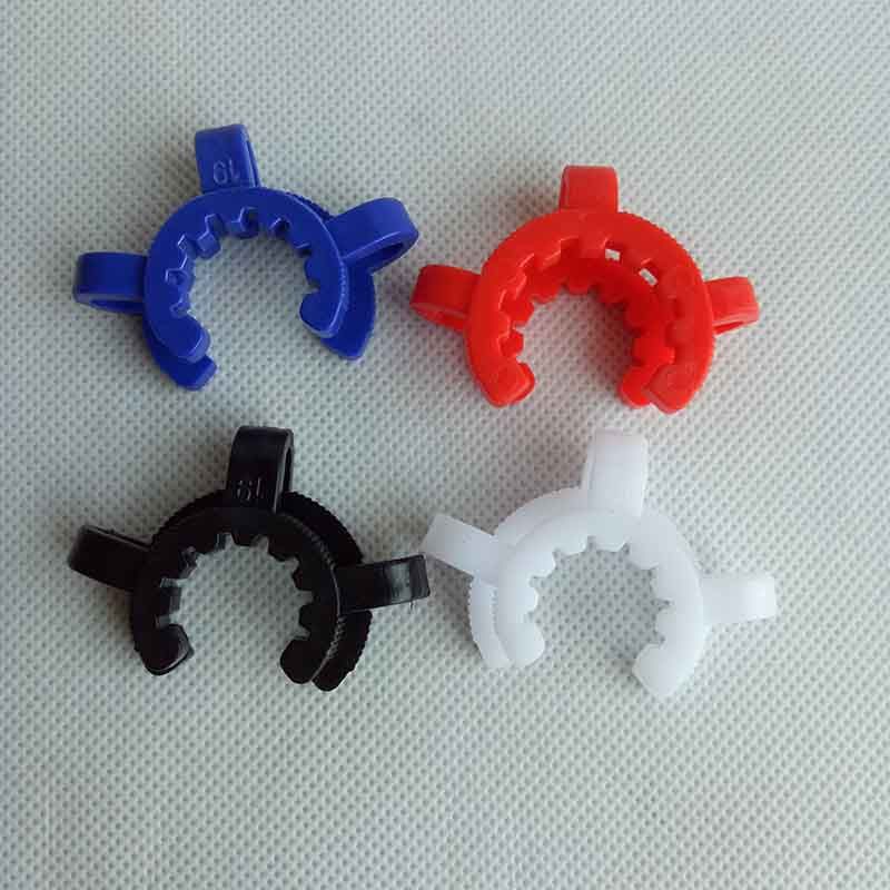10mm 14mm 19mm Plastic Keck Clip K-Clips Laboratory Lab Clamp Clip ...