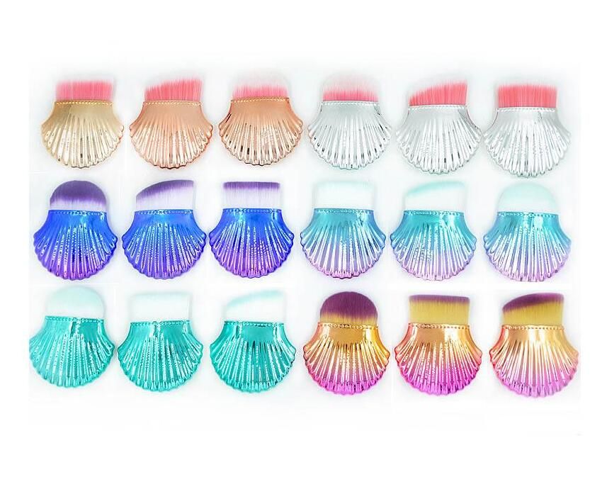 Lovely Shell Cosmetic Powder Foundation Makeup Tool Blush Contour ...