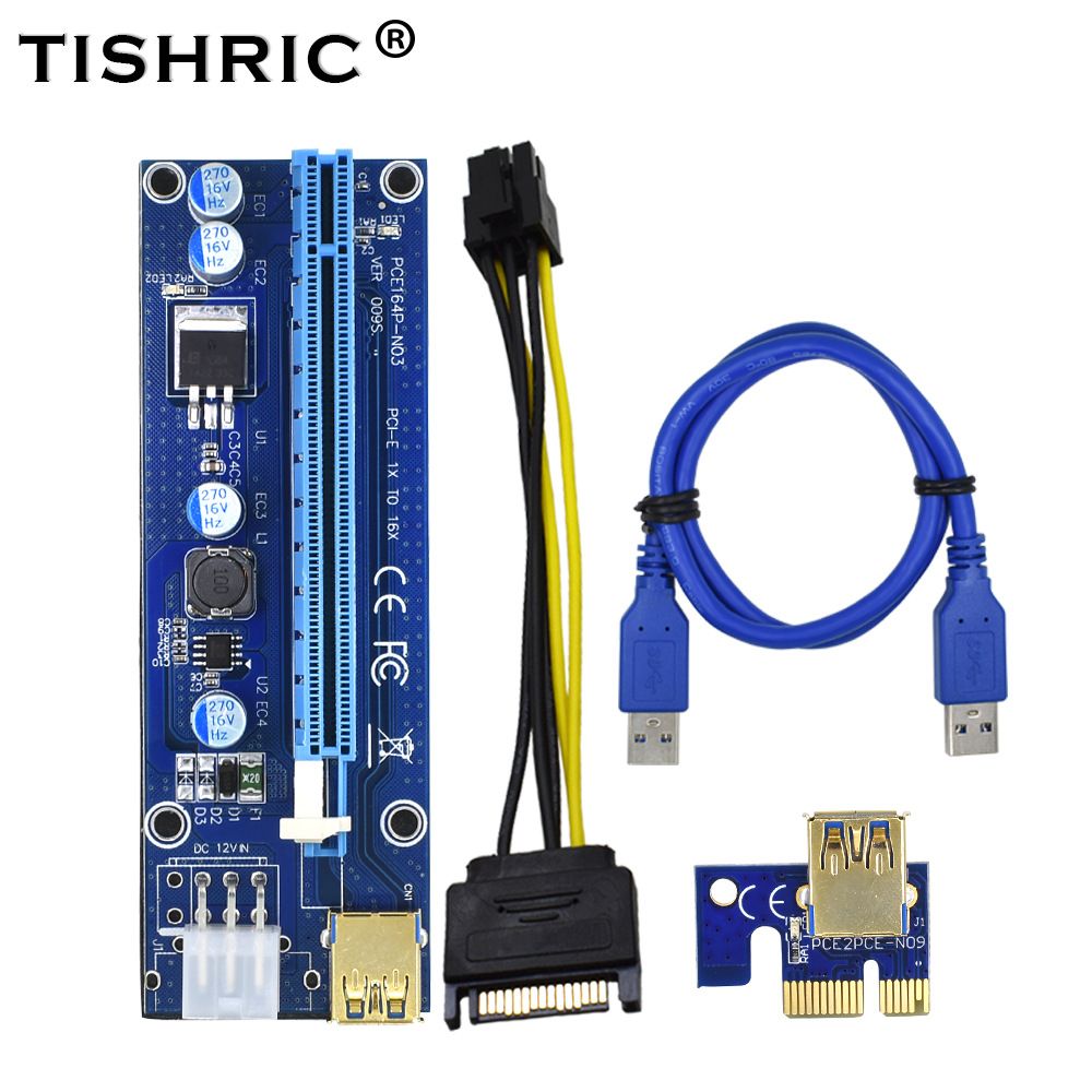 2021 Ver009S PCIe PCI E PCI Express Riser Card 1X 4x 8x 16x USB 3.0 ...