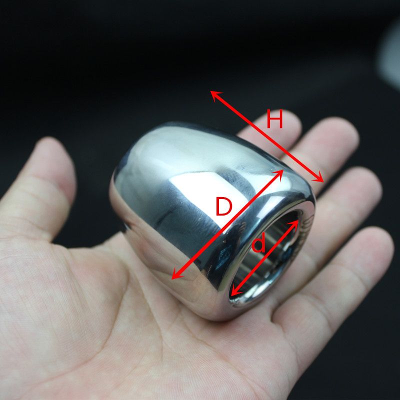 Heavy Stainless Steel Testicle Rings Scrotum Stretchers Cock Ring Metal ...