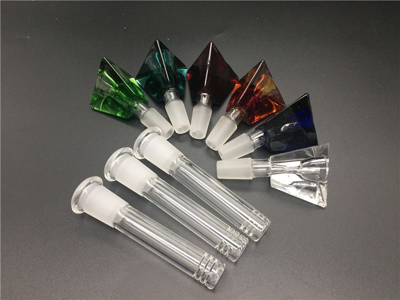 2021 Set Glass Downstem With Bowl Joint 14mm Male Glass Bowl 14mm To ...