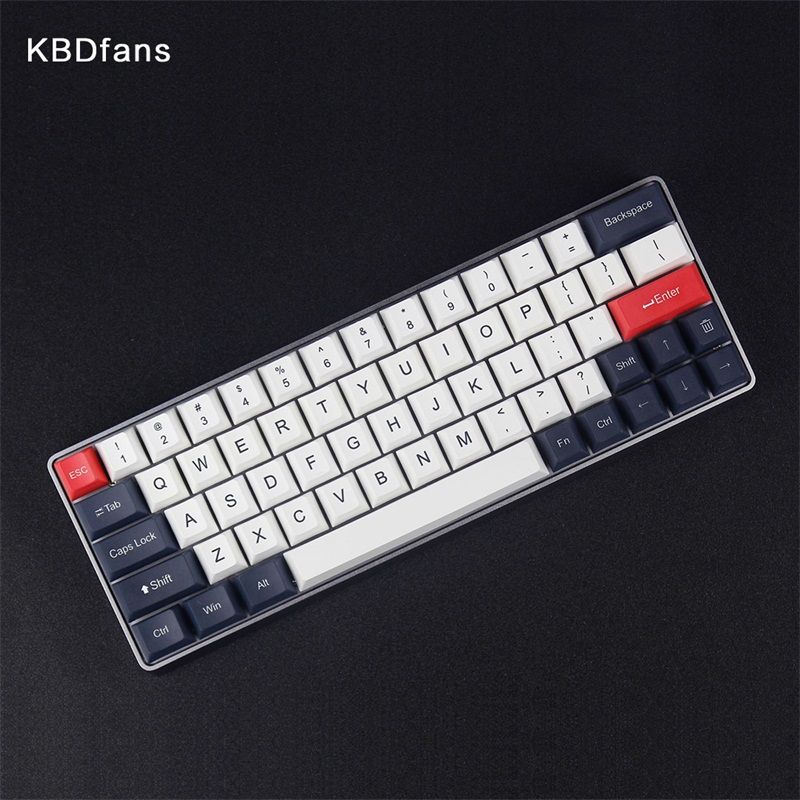 My new 60% layout with the new XDA keyset from KBDfans : r ...