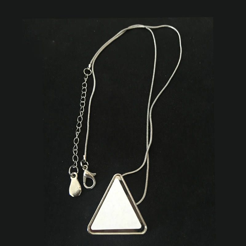 Wholesale Blank Necklace Pendant For Sublimation Triangle Water Drop