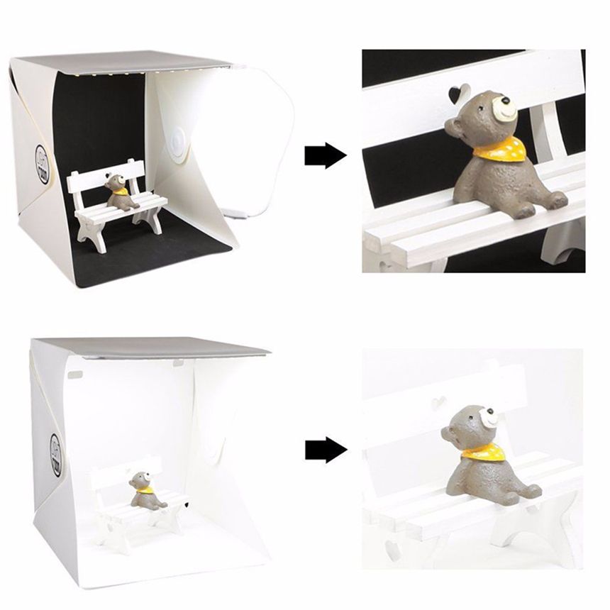 2021 Mini Photo Studio Box Photography Backdrop Built In Portable ...