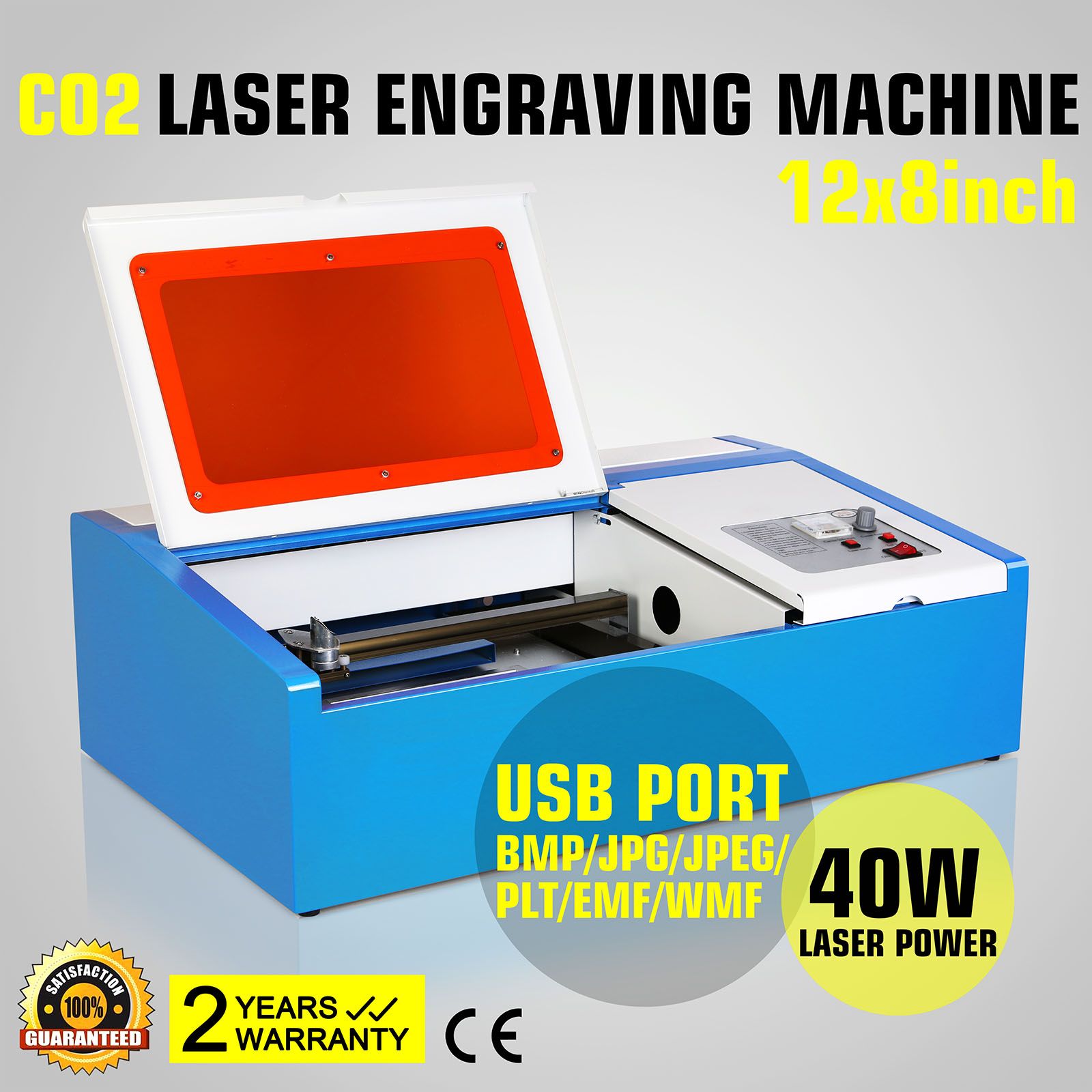 2019 Hot 40W Updated HIGH PRECISE And HIGH SPEED CO2 Laser Engraving ...