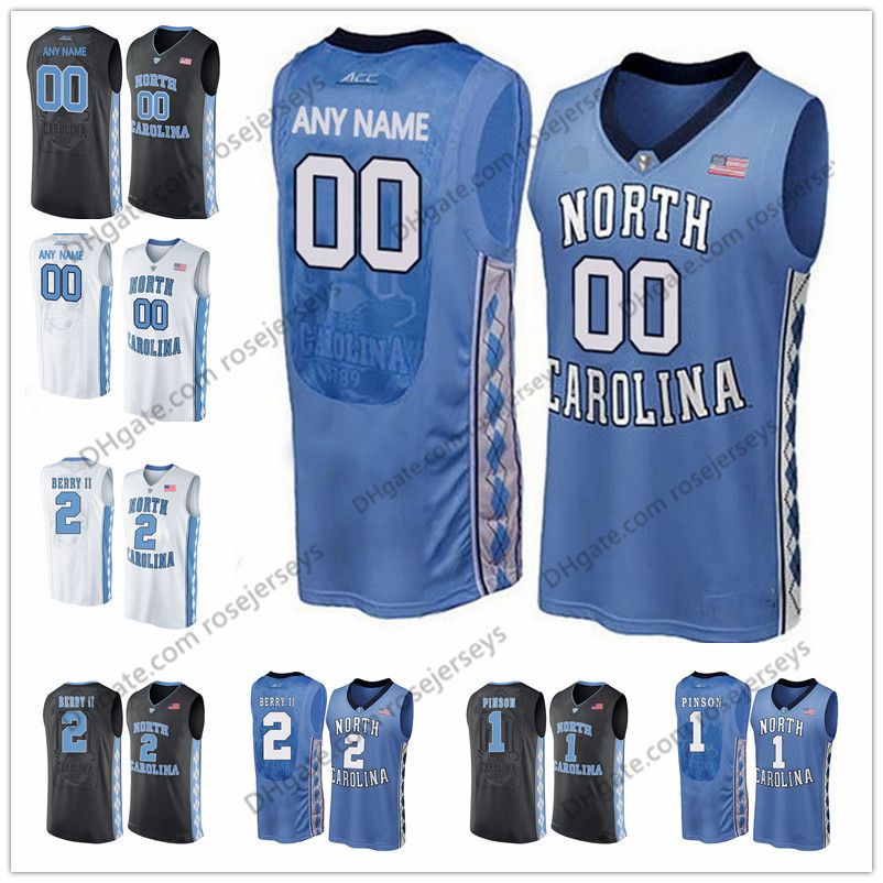 Online Cheap Custom North Carolina Tar Heels College Basketball Blue ...