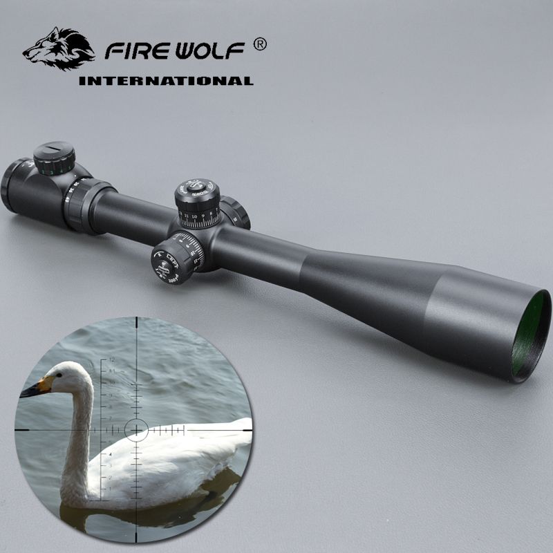 10 40x50 Long Range Riflescope Side Wheel Parallax Optic Sight Rifle ...