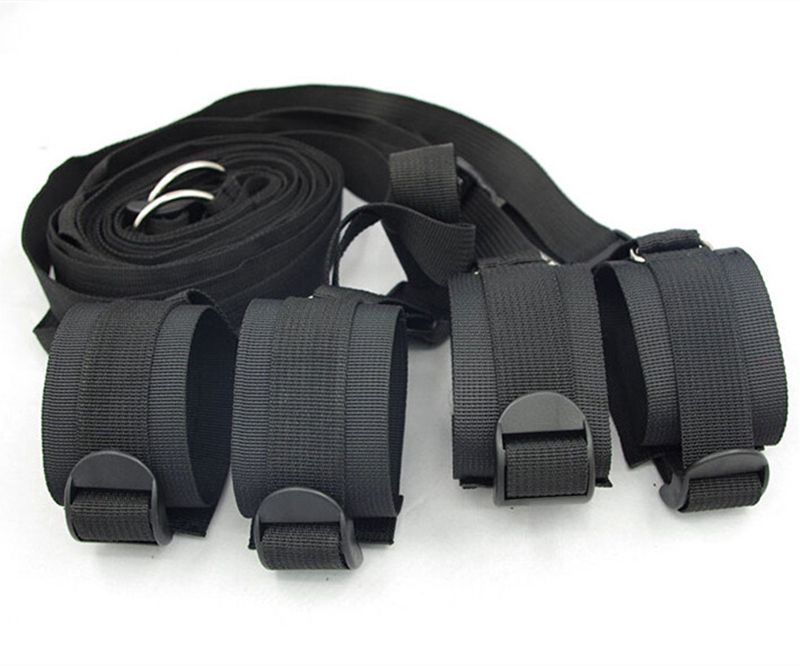 Bed Restraint System Pleasure Bed Bondage Handcuffs Leg Cuffs Bdsm