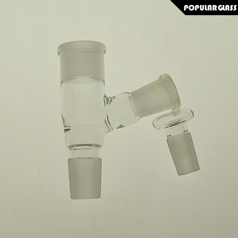 Wholesale 18/18mm Glass Adapter With 14mm Carb Glass Bong Adpters Glass ...