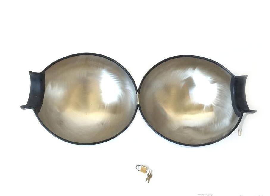 Stainless Steel Bondage Ball Helmet Headgear Hood Face Mask Eyepatch ...