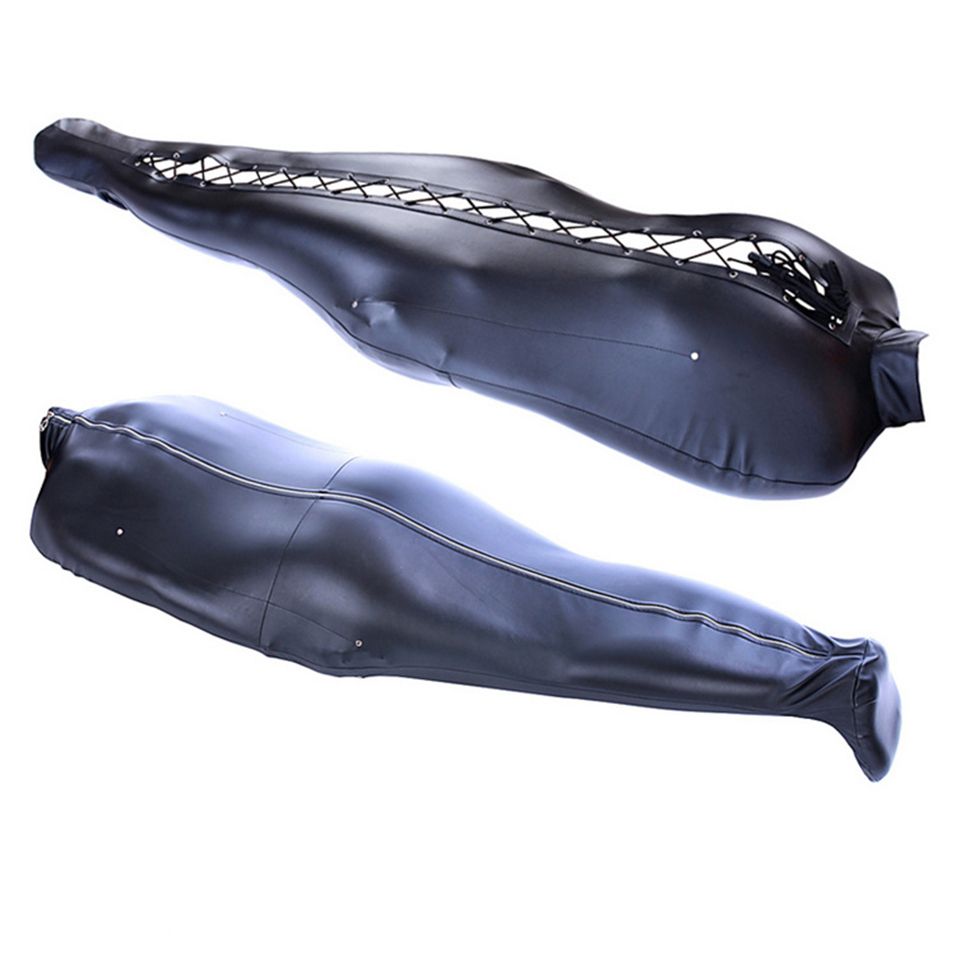 CamaTech Soft PU Leather BDSM Body Bondage Bag With Open Head Concealed ...