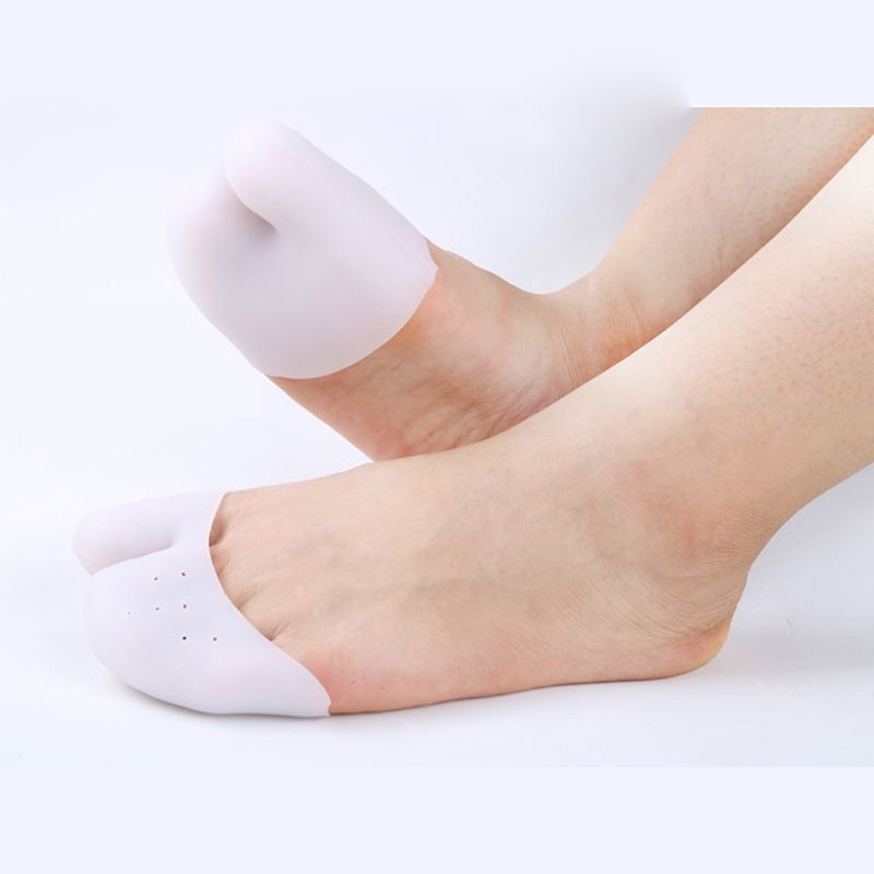 Finger Protector Silicone Gel Ballet Shoe Pointe Toe Cap Covers High ...