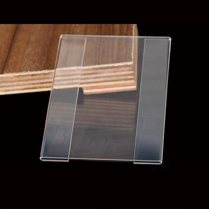 2020 10*7cm Acrylic Shelf Adhesive Price Label Holder Wall Frame Flat ...