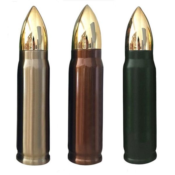 12oz/17oz Bullet Flask Water Bottle Stainless Steel Thermos Bottle ...