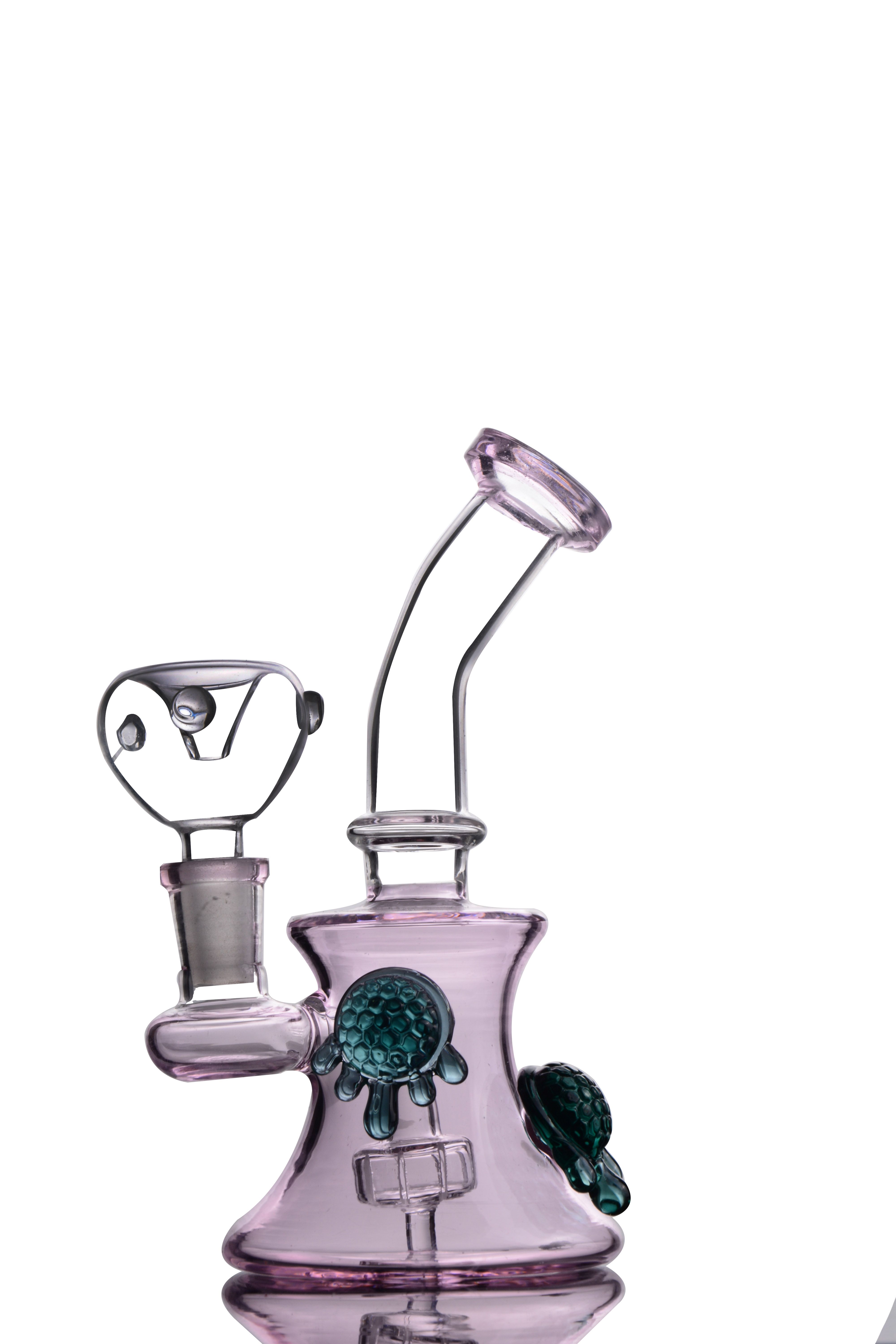 ful Turtle Smoking Bongs 18CM Colored Recycle Dab Rig Clear Cheap ...