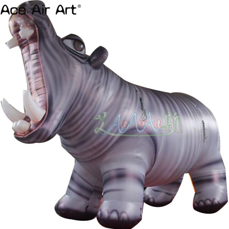 2021 Giant Customized Simulated Animals Inflatable Hippopotamus ...