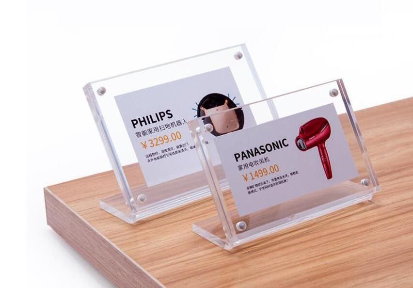2020 15*10cm Transverse Acrylic Label Holder Stand Poster Photo Picture ...