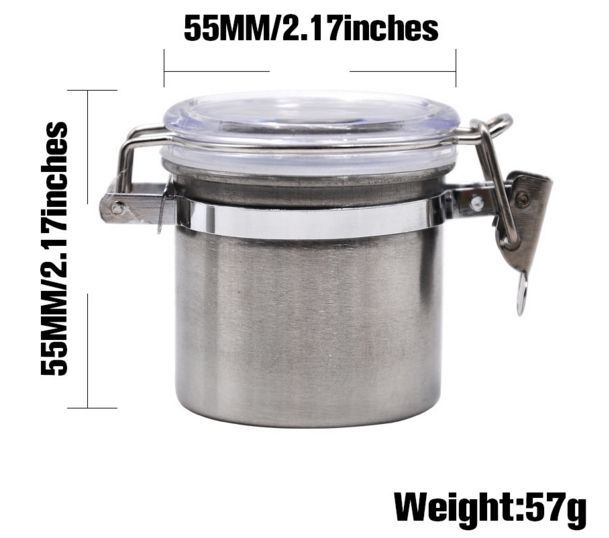 2021 Mini Stainless Steel Moisture Tank Moisture Proof Tobacco Storage ...