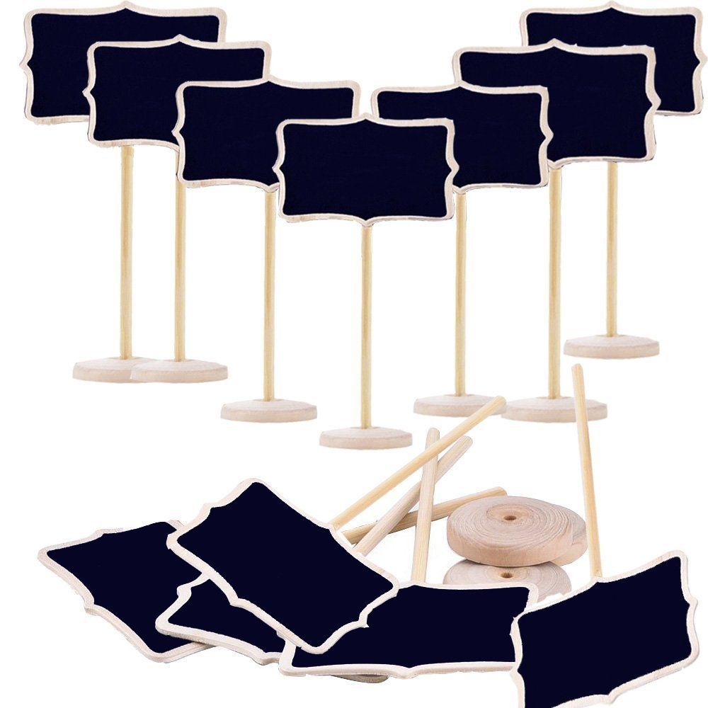 2019 Wood Mini Chalkboards Signs With Stands, Place Cards, Small ... 2019 Wood Mini Chalkboards Signs With Stands, Place Cards, Small ...