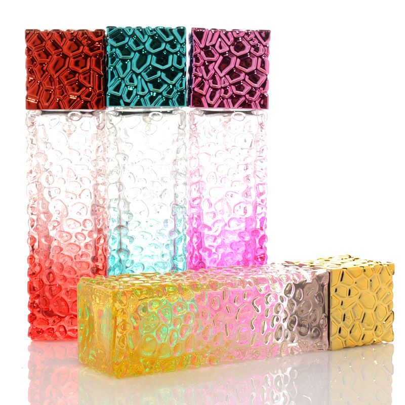 50ML Water Cube Color Spray Perfume Bottle Empty Glass Spray Packing ...