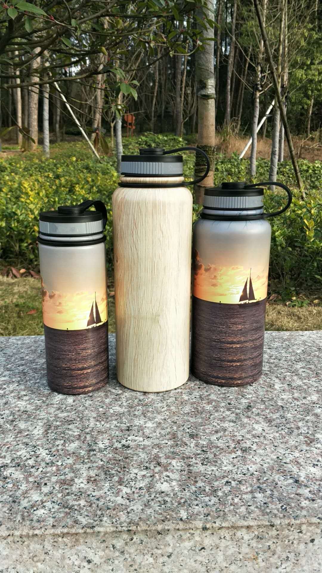 2018 Hot Outdoor Water Bottle 40oz 18oz 32oz Insulated 304 Stainless ...