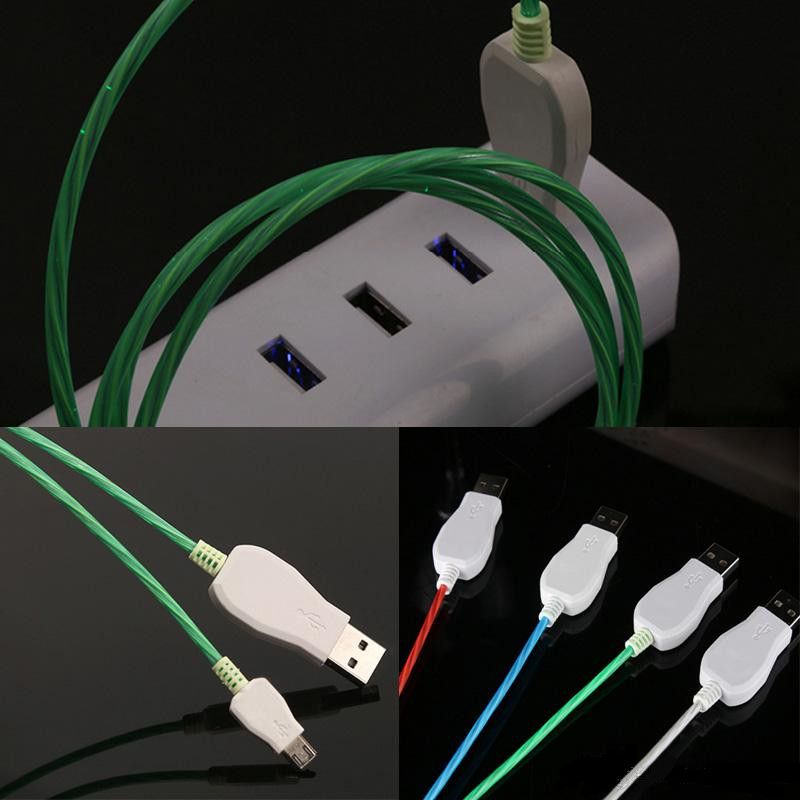 Flowing USB Cable Upgrade Extra Bright Brilliant LED Micro Light Up ...