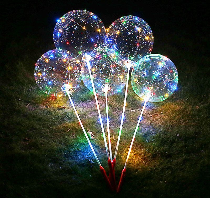 2019 LED Balloons Luminous Led Light Clear Balloon Wedding Birthday ...